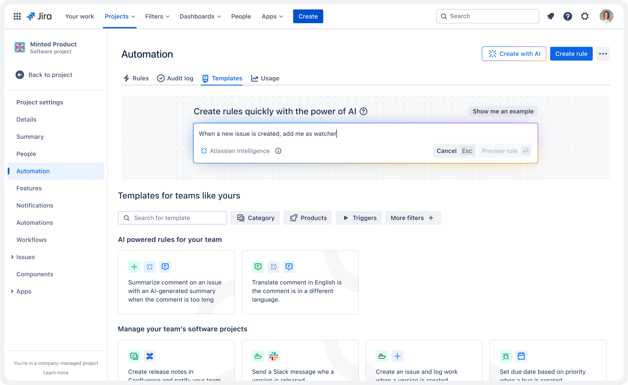 Atlassian Intelligenceを活用してチームでスマートに働く10の（新しい）方法 | Atlassian Japan 公式ブログ | アトラシアン株式会社